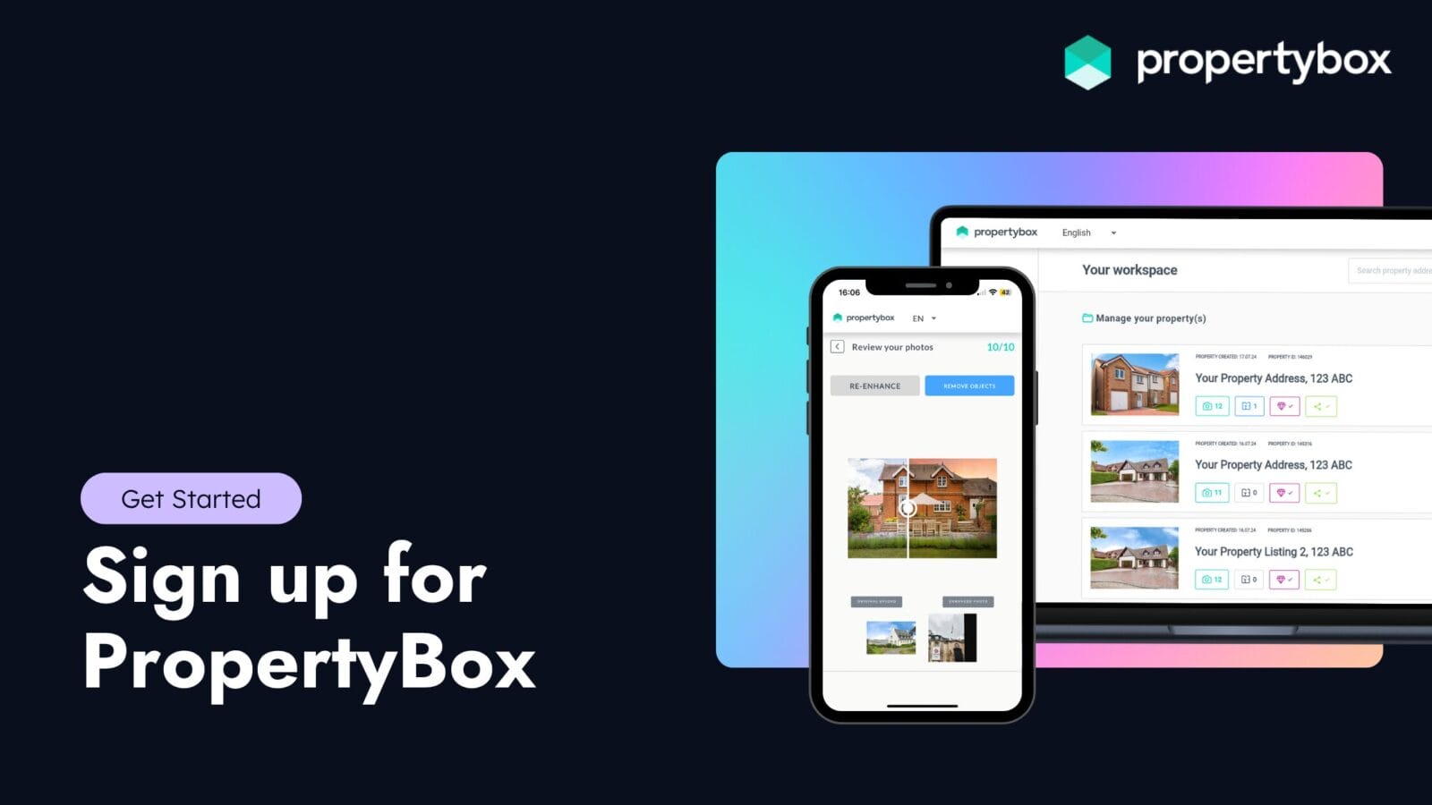 Sign up - PropertyBox