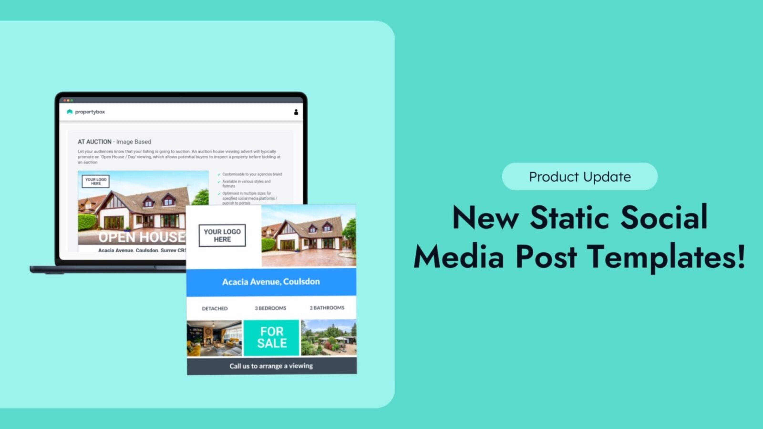 Product Update: New Static Social Media Post Templates! - PropertyBox